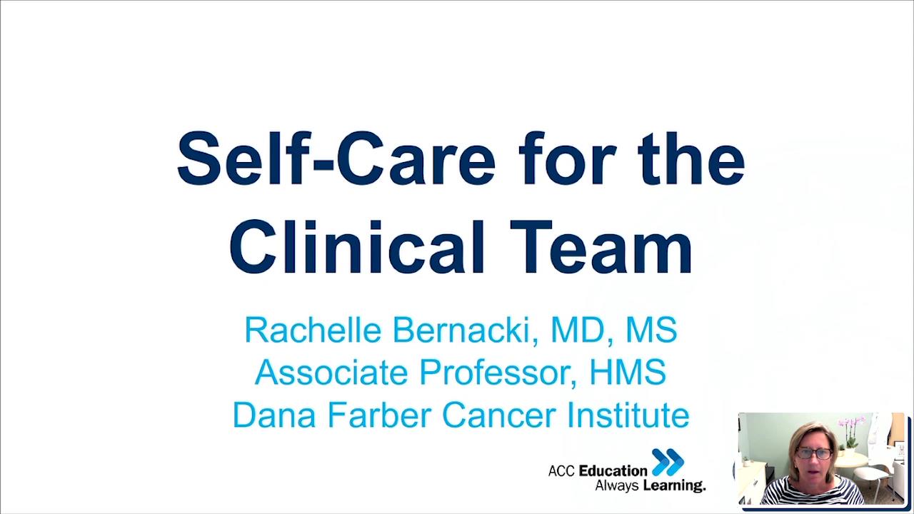 001-04 Palliative Care Principles_Self-care for the clinician team ...